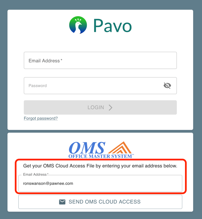 Accessing OMS Cloud